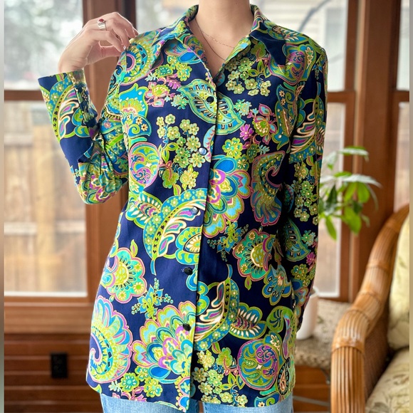 Tops | 19670s Psychedelic Top | Poshmark